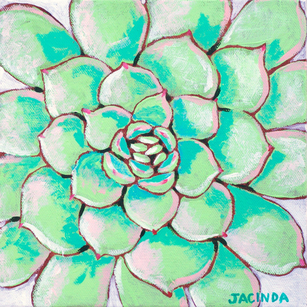 Succulent Painting